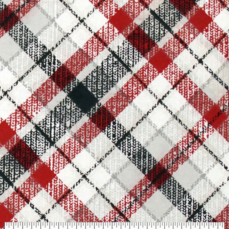 Red Gray Fabric - Etsy