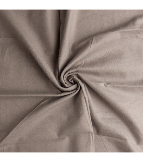 Gray Solid FLANNEL Fabric by the Yard | Etsy