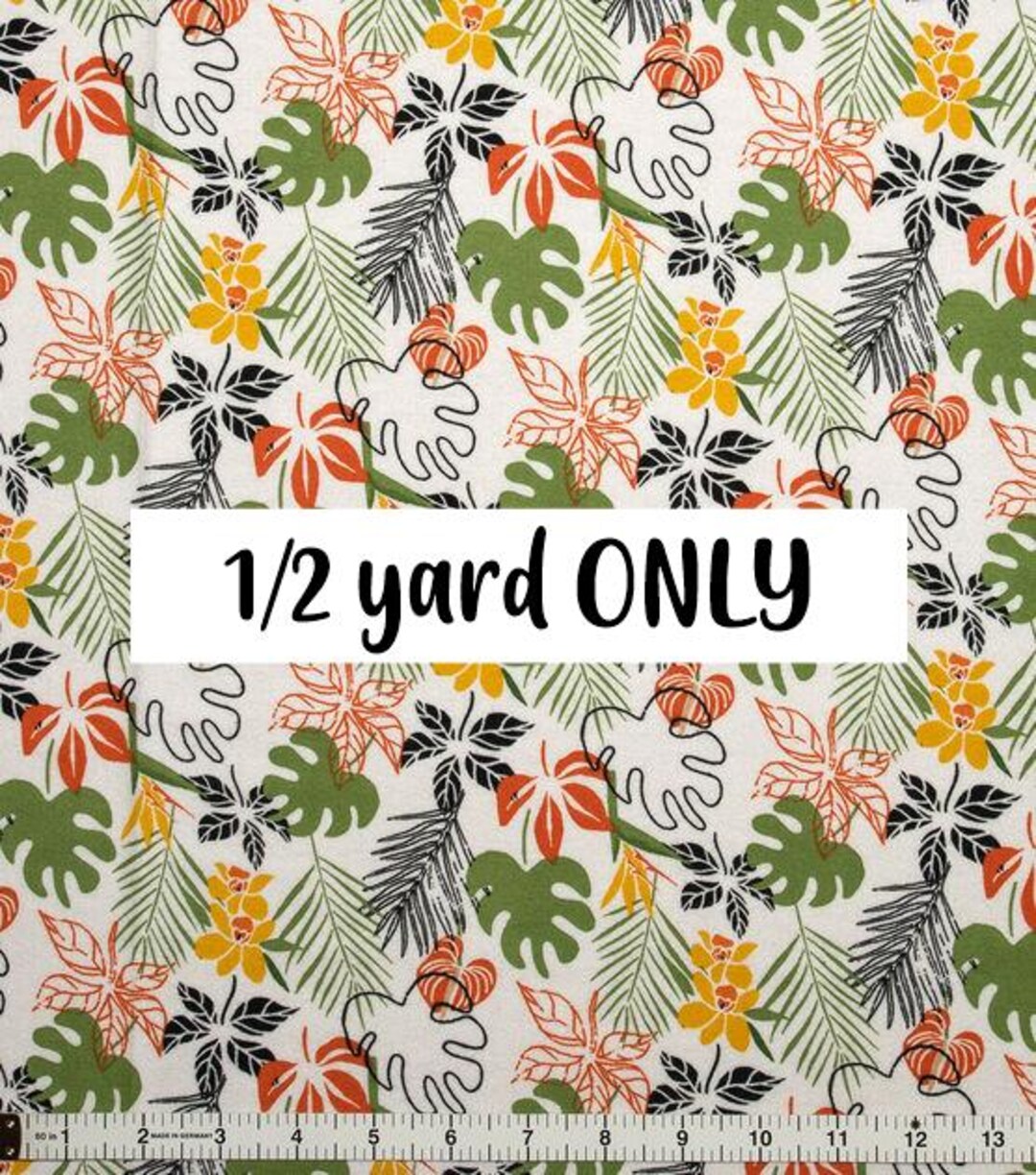 Packed Floral, Flannel Fabric HALF YARD ONLY - Etsy