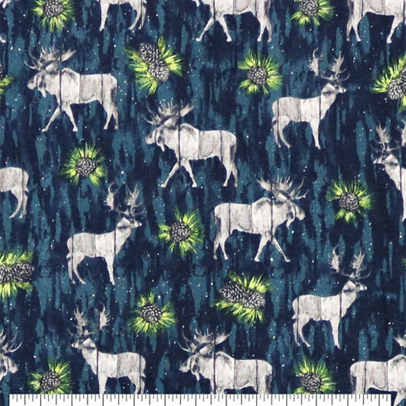Blue Moose Fabric - Etsy