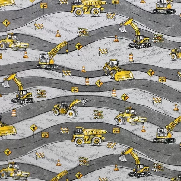 Construction Fabric - Etsy