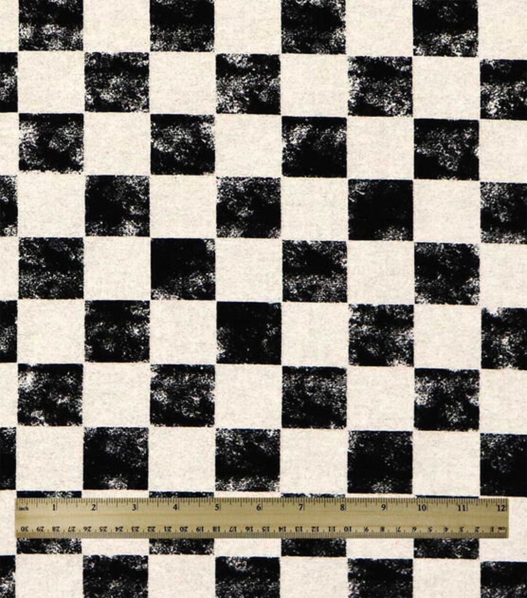 Black and White Checkerboard, FLANNEL Fabric by the Yard - Etsy