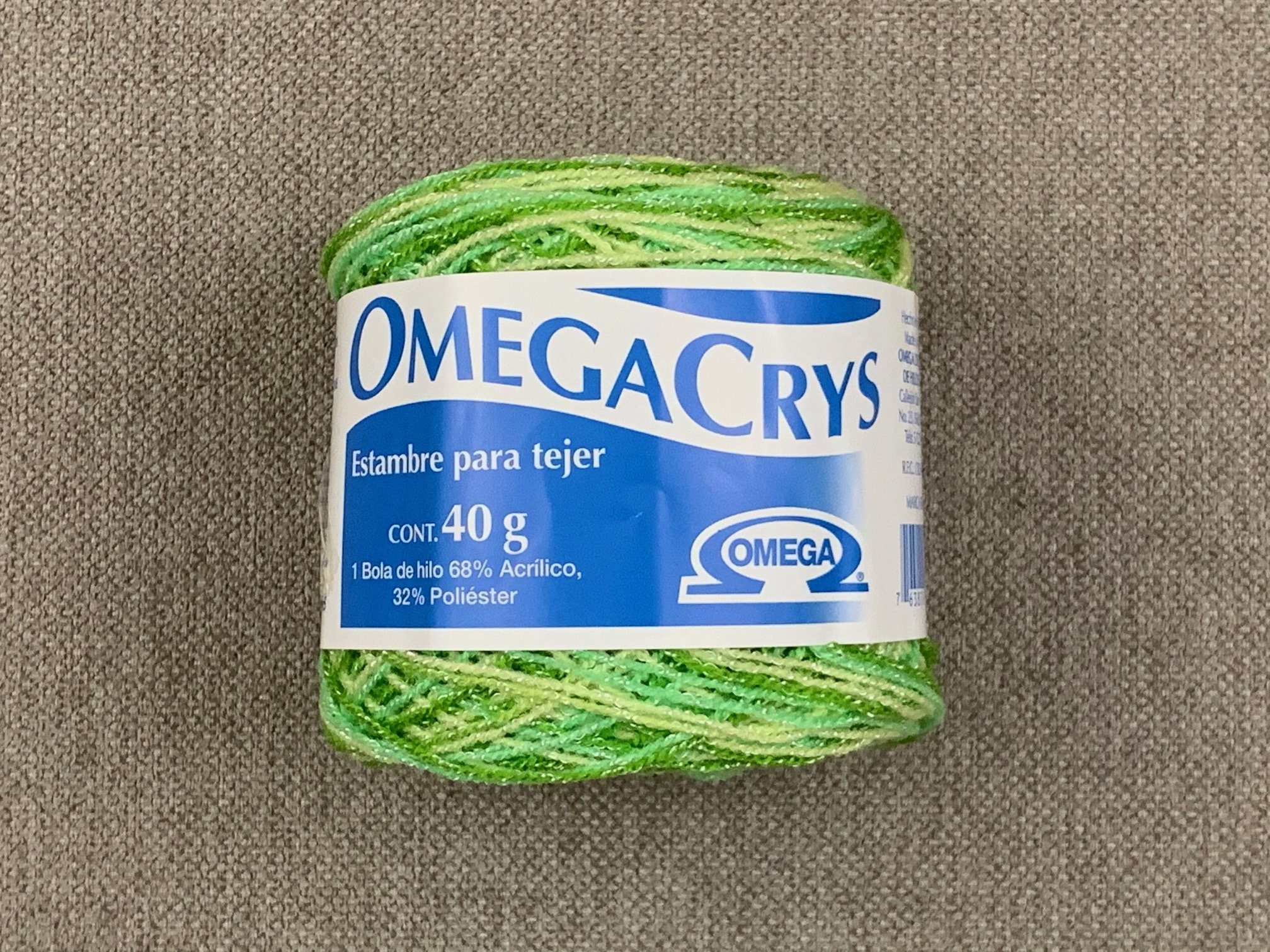 Soft Green Variegated Omegacrys Baby Weight Yarn 1.4 Ounce - Etsy UK