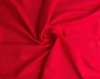 Rich Red Solid Flannel Fabric by the Yard 100% Soft Cotton - Etsy