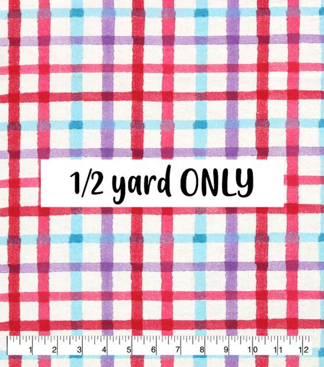 Spring Window Pane Plaid, Flannel Fabric HALF YARD ONLY - Etsy