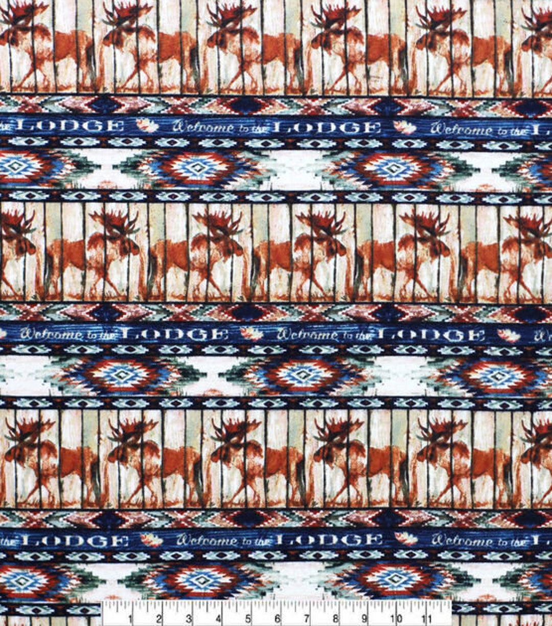 Colorful Wilderness in Line, FLANNEL Fabric by the Yard - Etsy