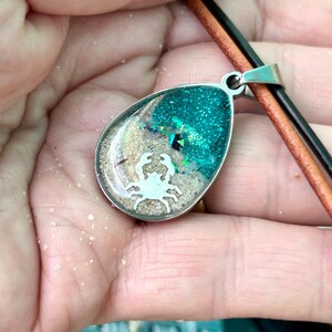 Beach Sand Teardrop Necklace-shards of Color-ocean Beach Sand Jewelry ...