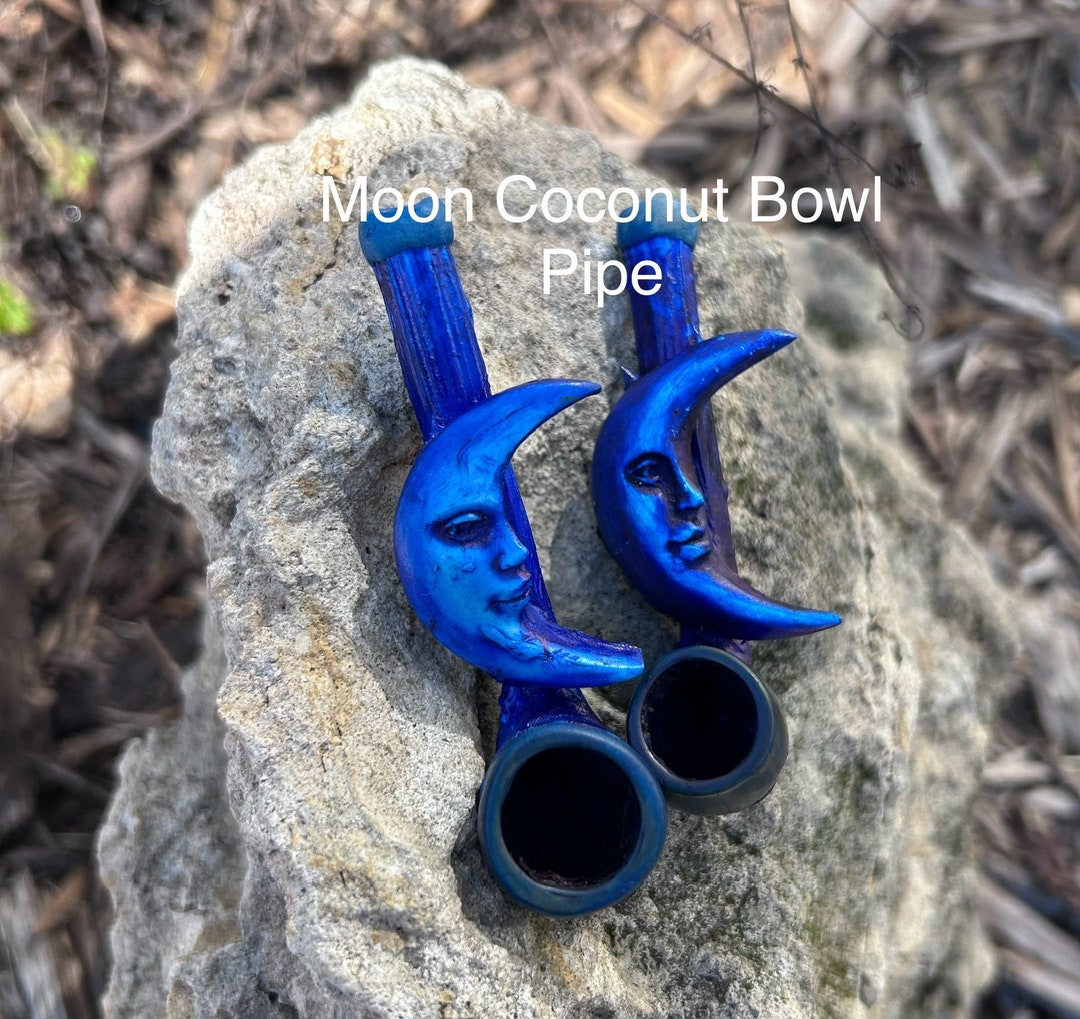 Moon Pipe, Smoking Hand Pipe,handmade Spiritual Pipe,smokers Gift ...