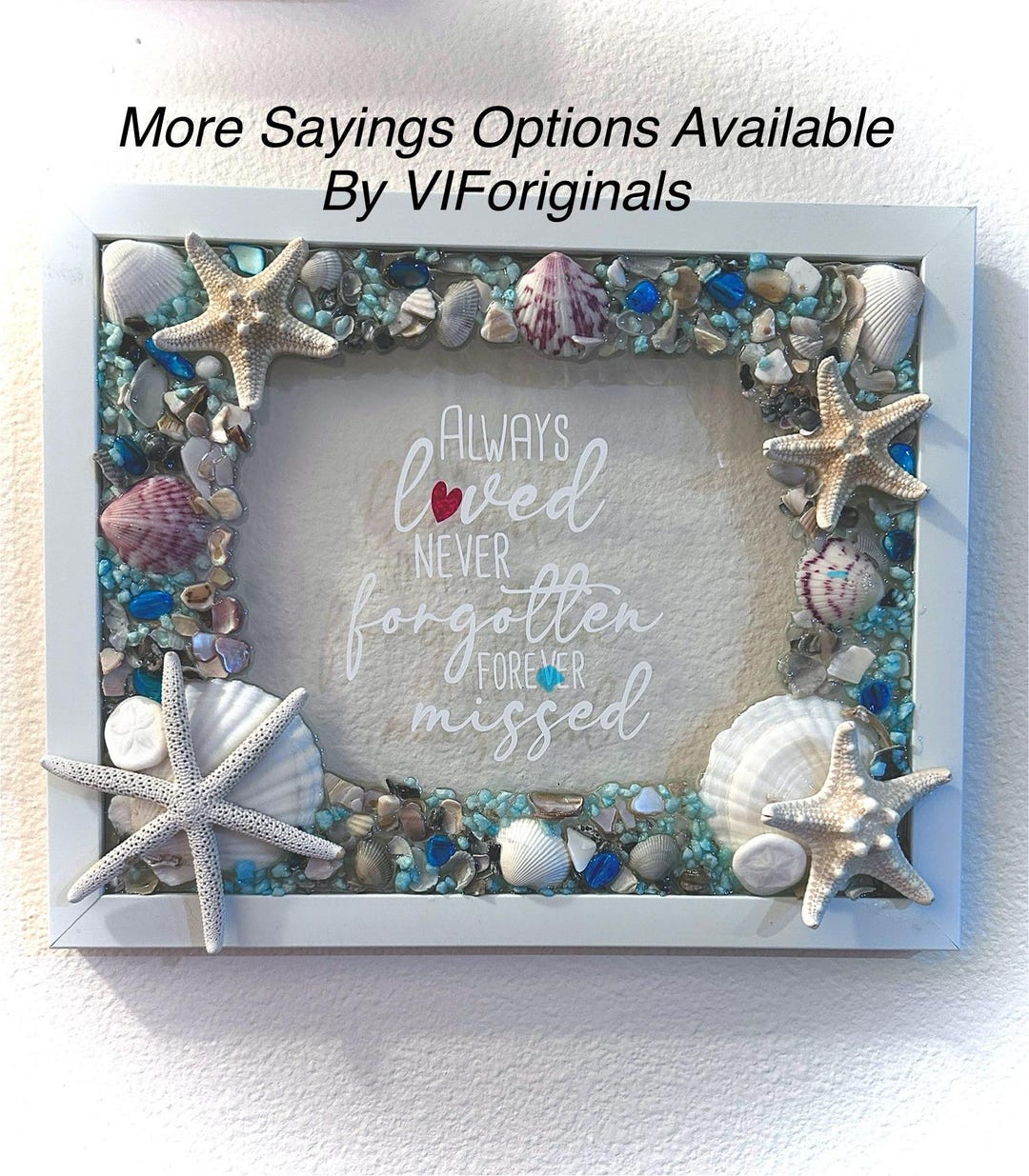 Cremation Ash Beach Wall Art: Seashell Memorial Suncatcher - Etsy