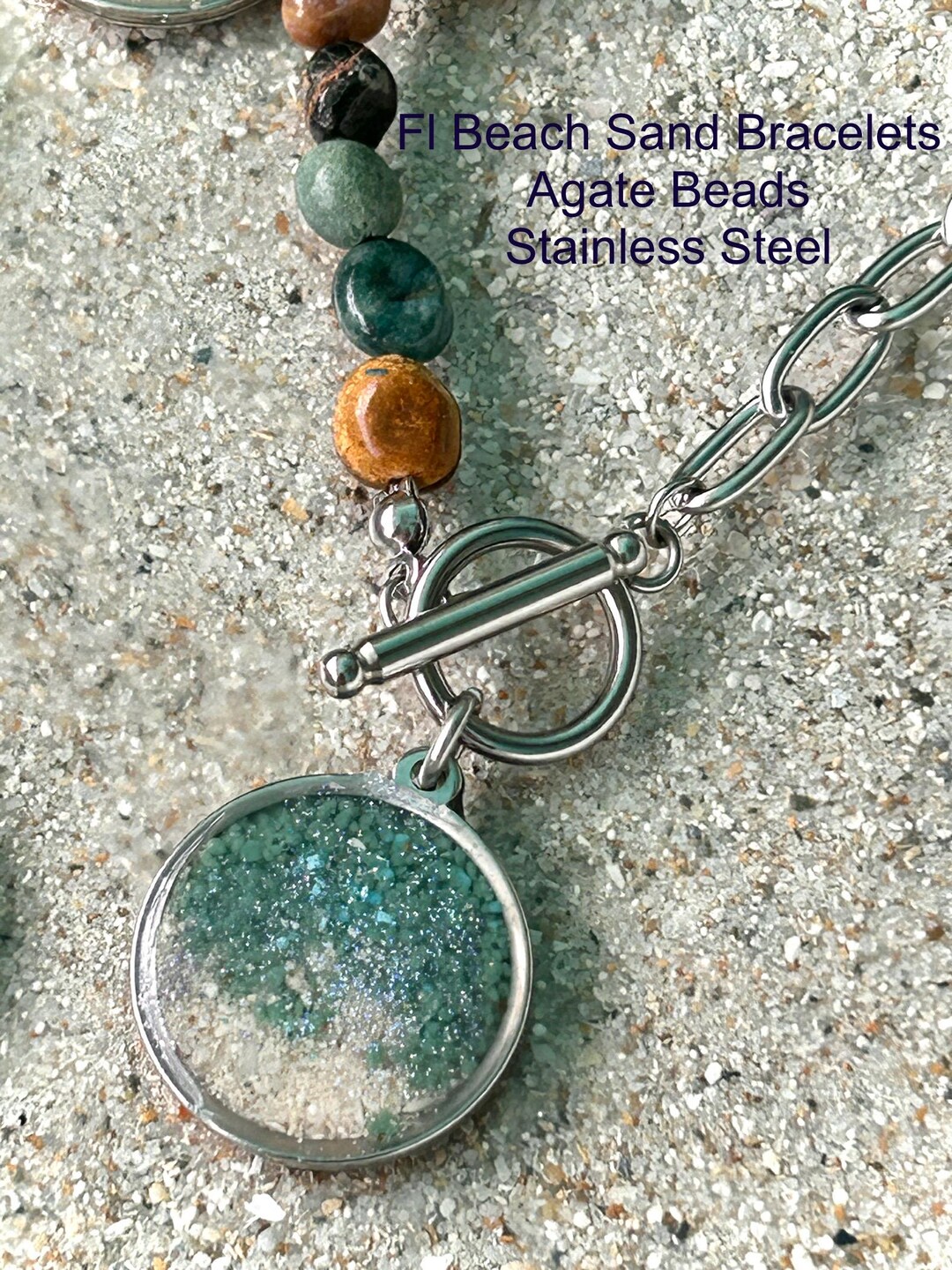 Beach Sand Bracelet-beach Sand Destination Bracelet- Beachy-healing ...