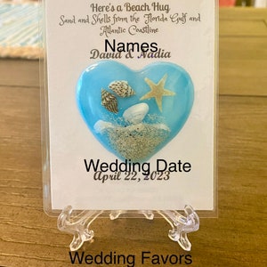 Beach Sand Heart Hug: Resin Keepsake, Anxiety Aid, Wedding Favor,pocket ...