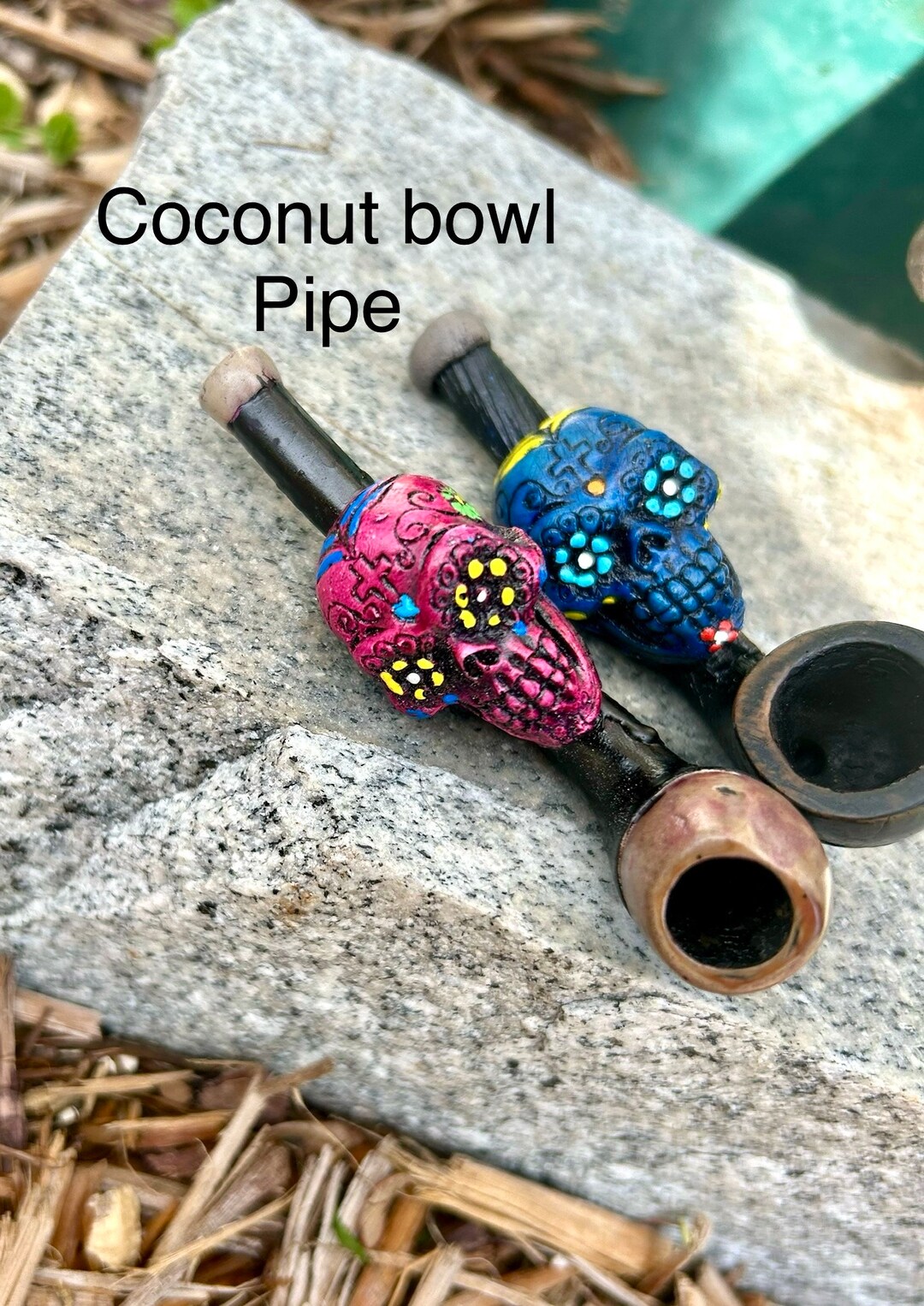 Sugar Skull Pipe, Smoking Hand Pipe,handmade Spiritual Pipe,smokers ...