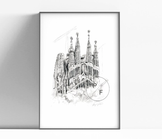 Gaudi Sagrada Familia Drawing