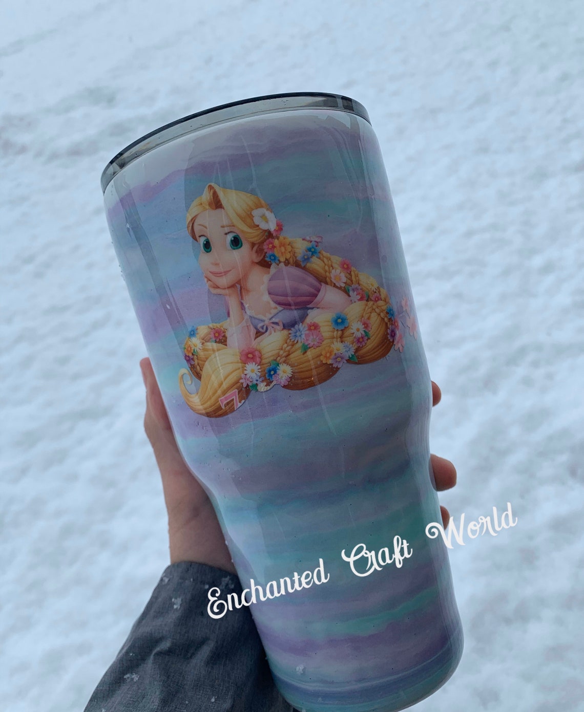 Tangled Rapunzel Stainless Tumbler Pascal Disney | Etsy