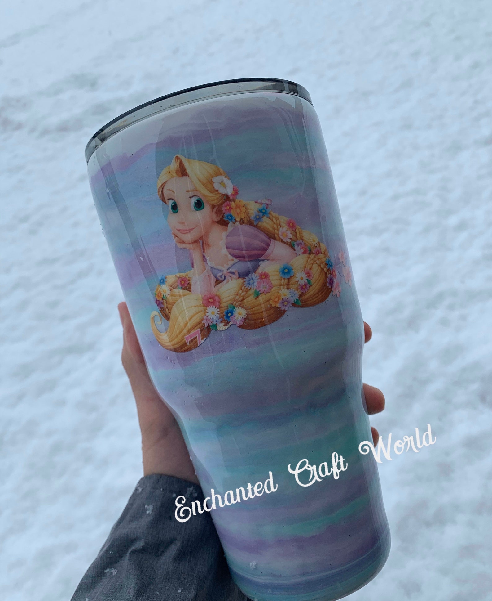 Tangled Rapunzel Stainless Tumbler Pascal Disney | Etsy
