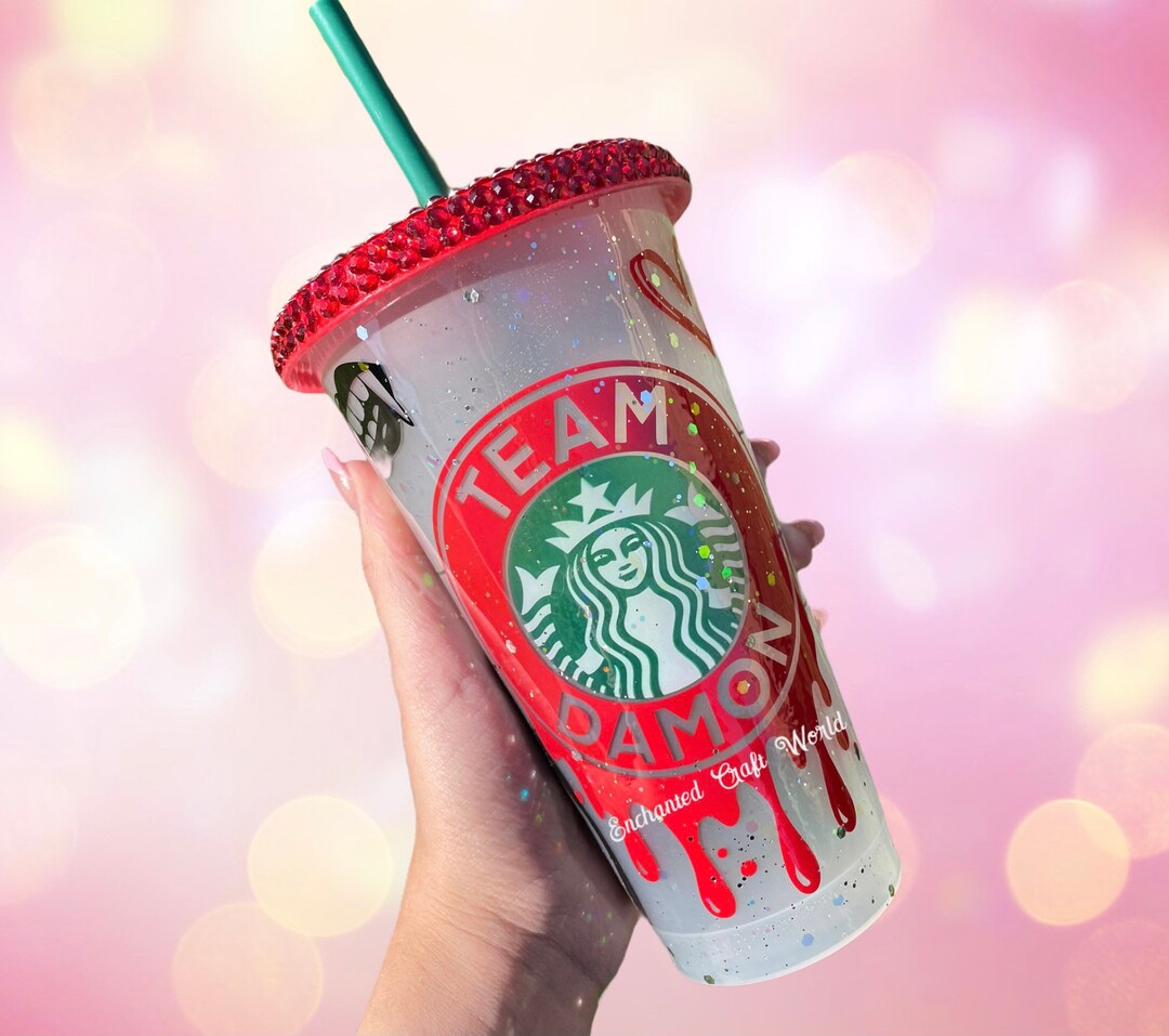 Custom Vampire Cold Cup Tumbler - Vampire Love - Team Vampire - Bling ...