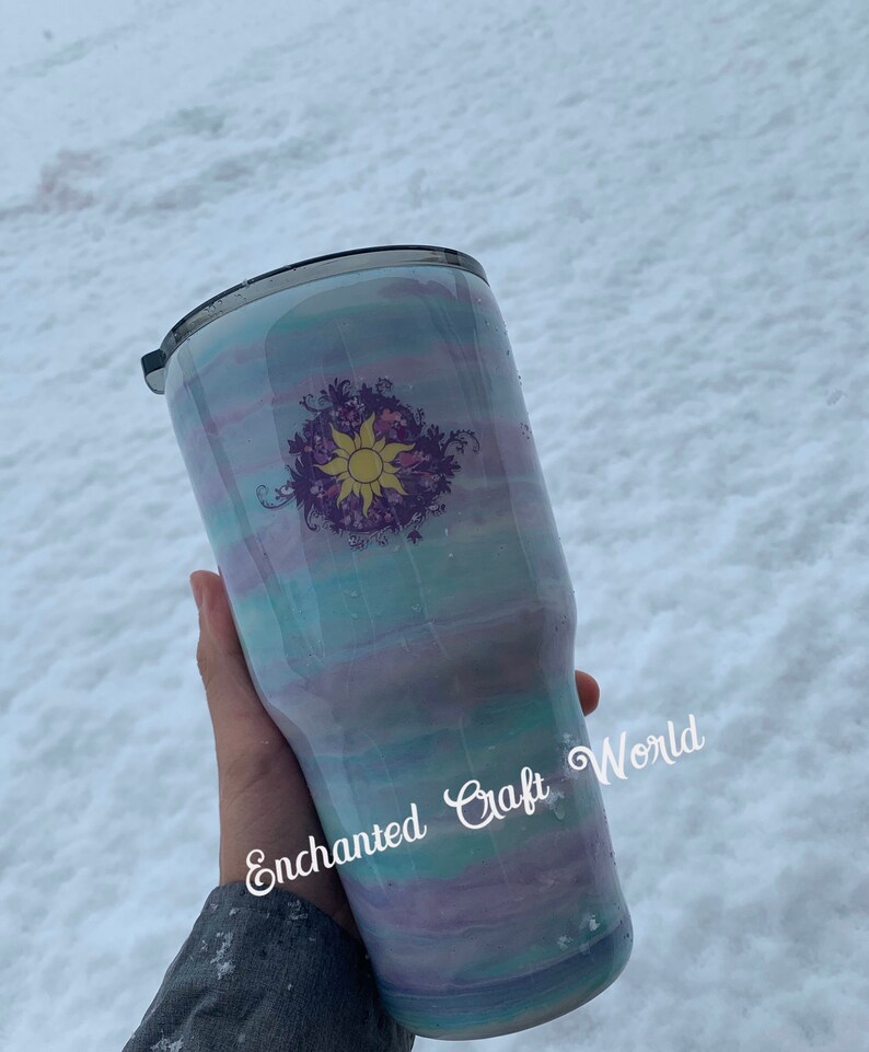 Tangled Rapunzel Stainless Tumbler Pascal Disney | Etsy