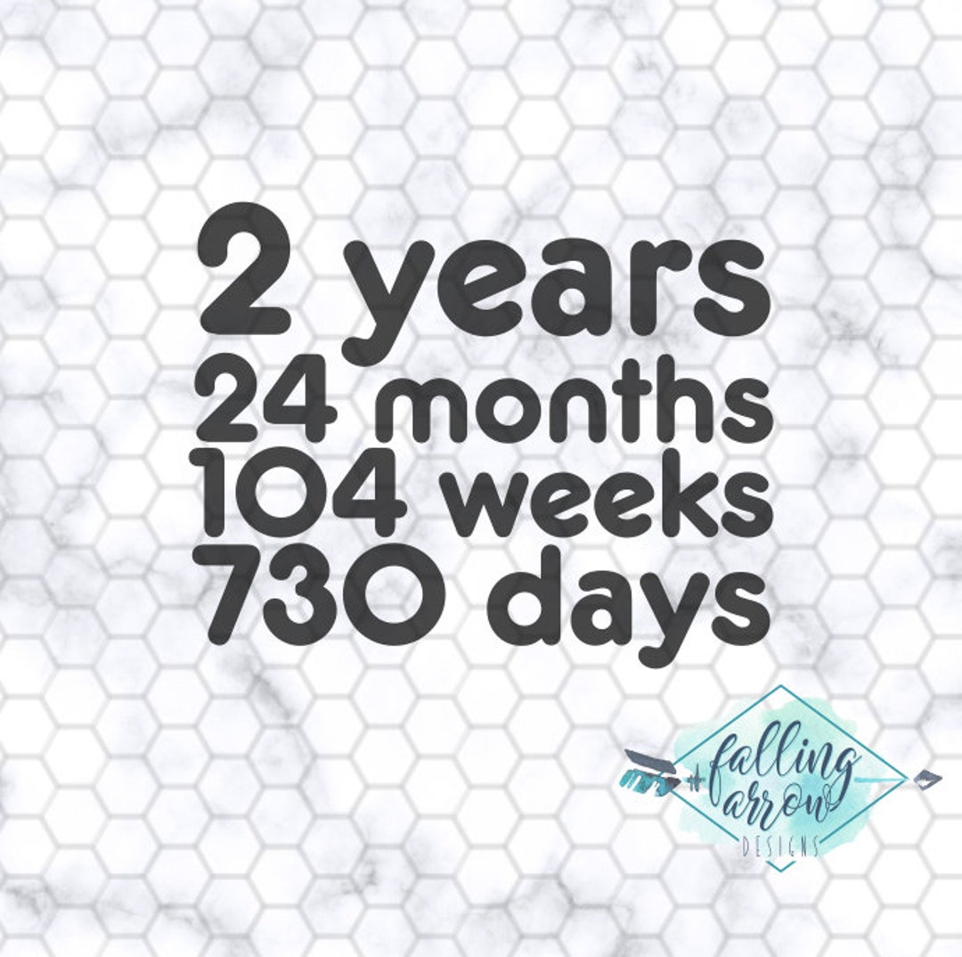 Second Birthday SVG PNG, Cute Baby 2 Year Old Girl or Boy Decal Instant ...