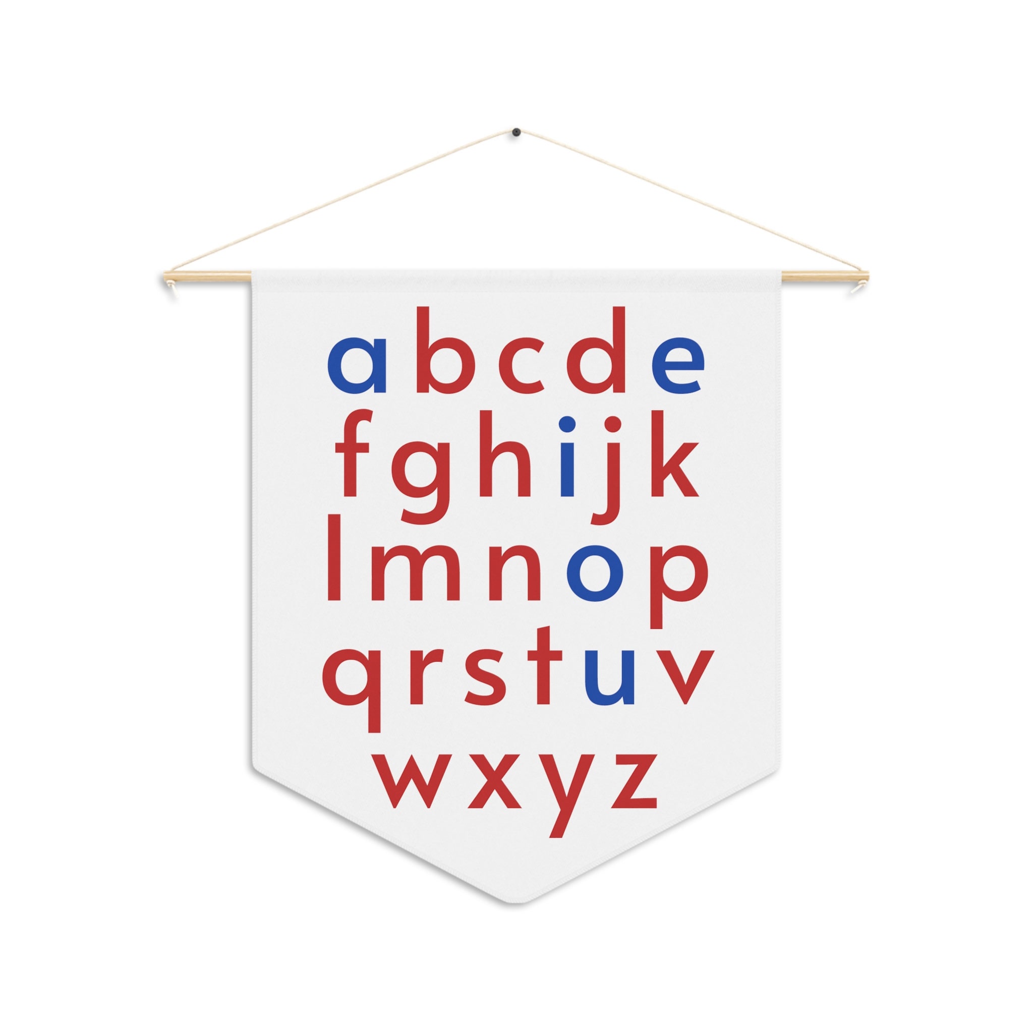 Montessori Alphabet Pennant Banner Kids Bedroom Wall Hanging - Etsy
