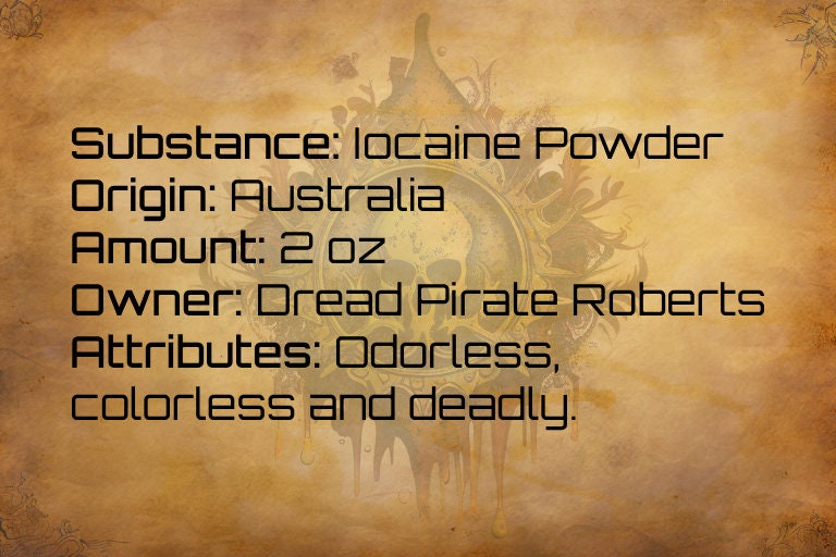 Iocaine Powder (the Princess Bride) V2 - Etsy