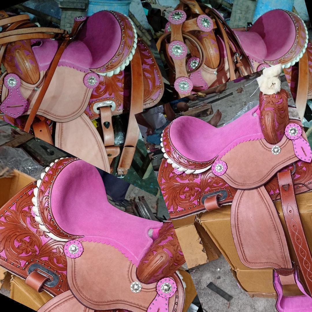 Pink Barrel Racing Saddles
