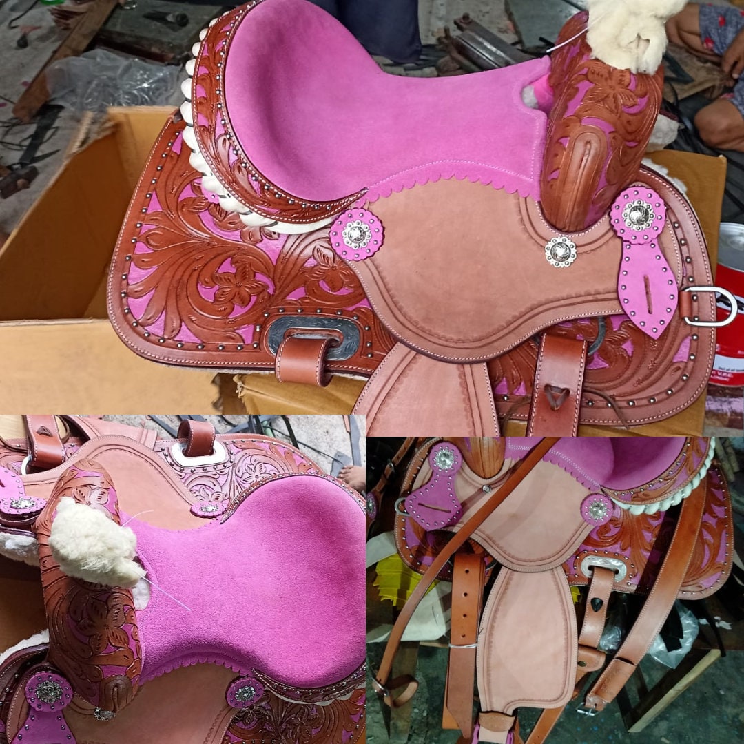 Pink Barrel Racing Saddles