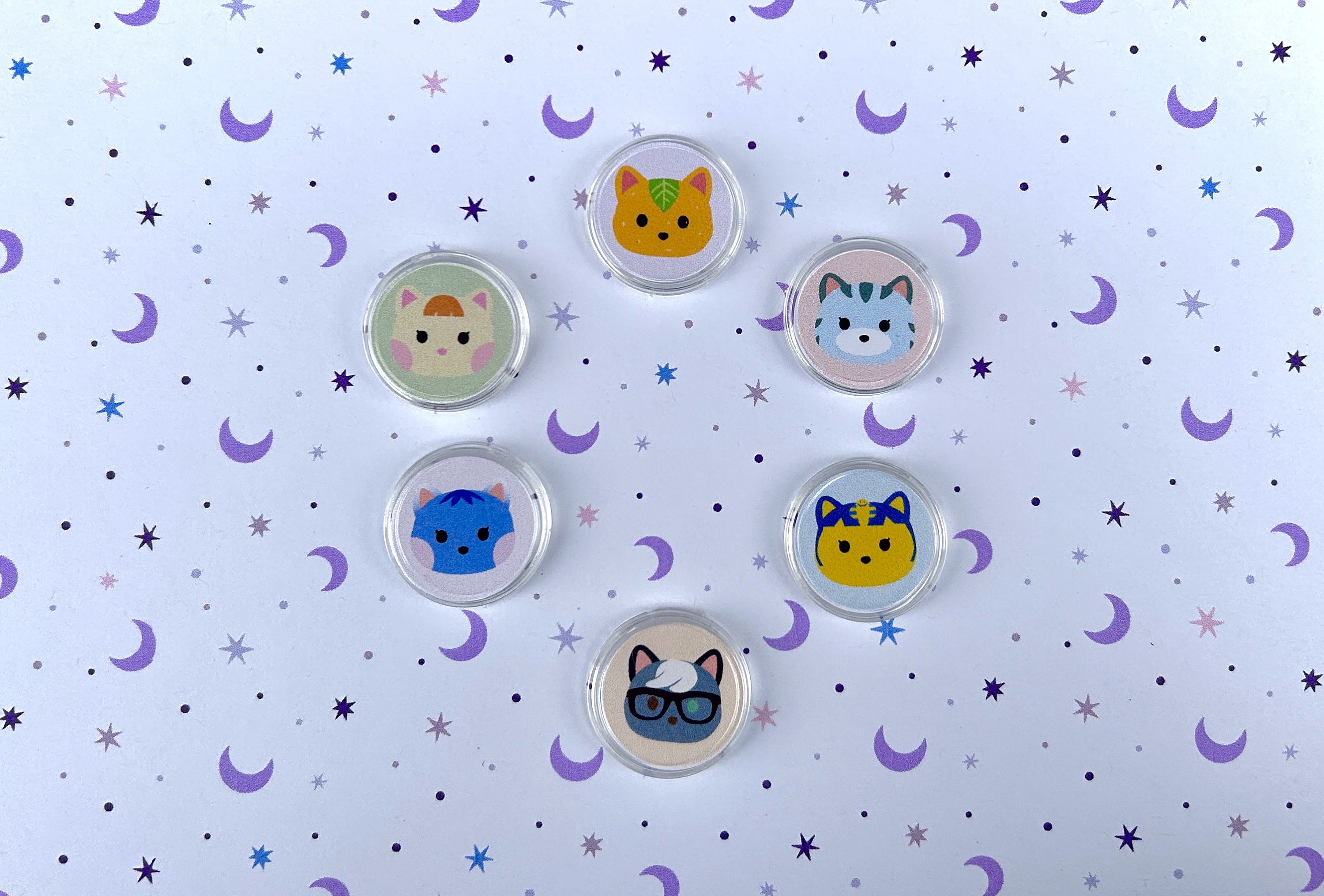 Cat Illustrated ACNH NFC Coins. All Characters Series 1-5, Welcome and ...