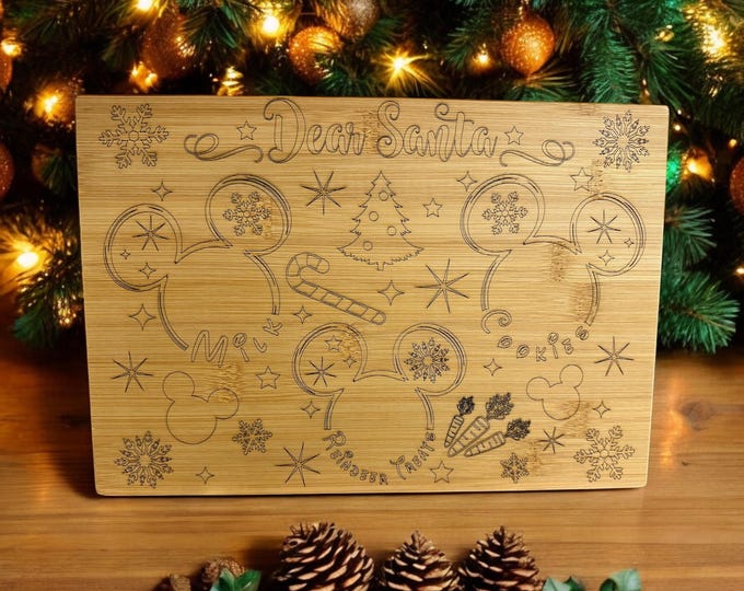 Mickey Mouse Santa Tray - Etsy