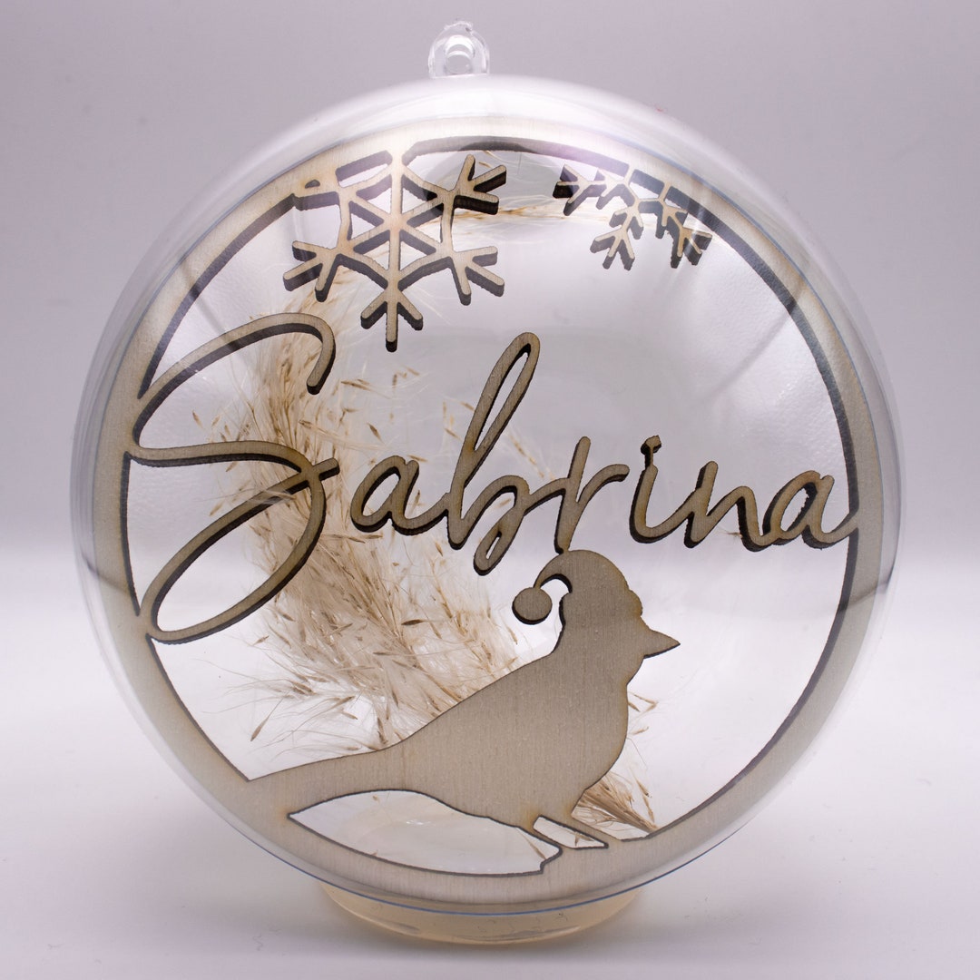 Personalized Christmas Bauble Bird Different Variants - Etsy