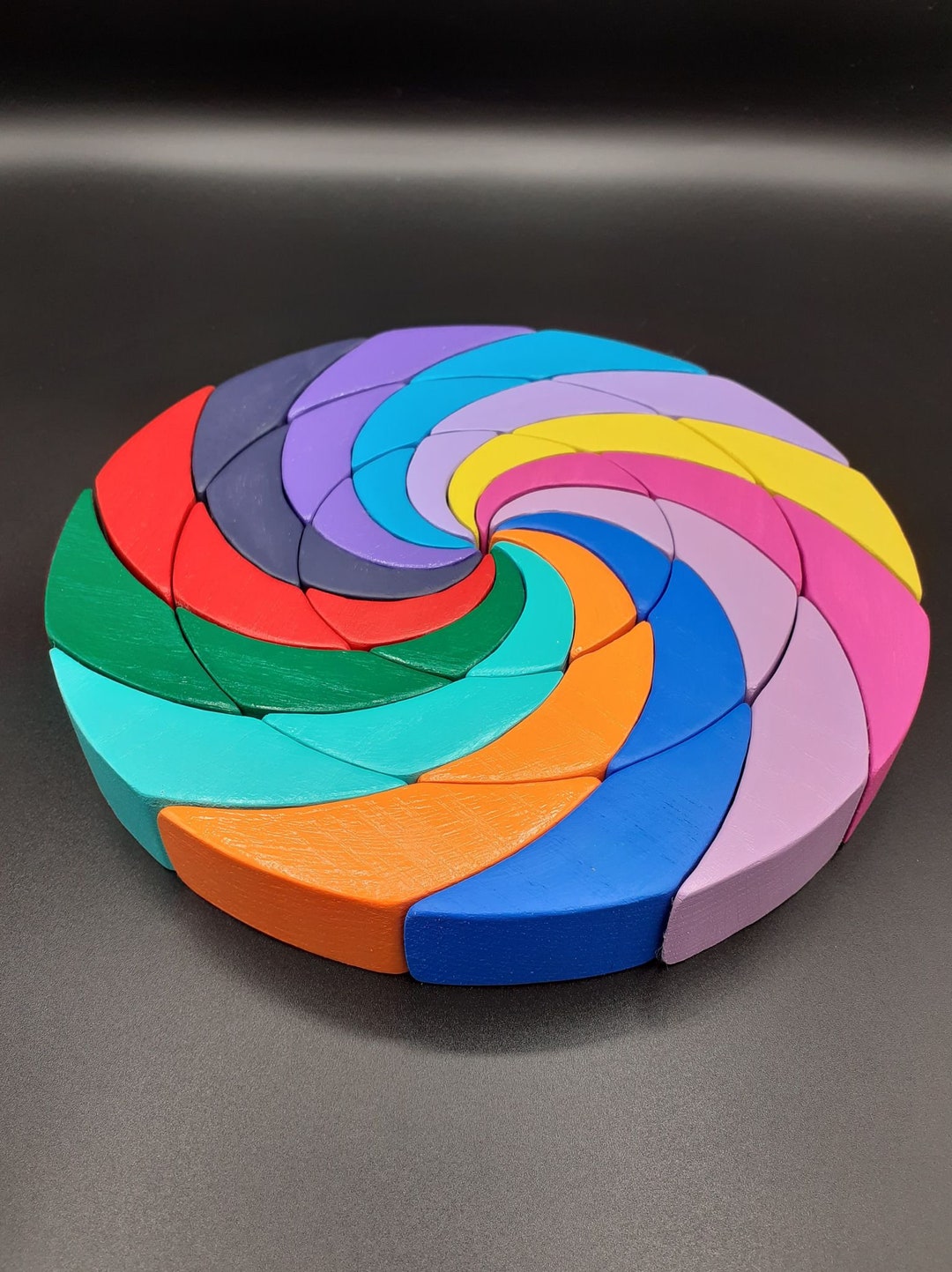 Colorful Spiral Blocks - Etsy