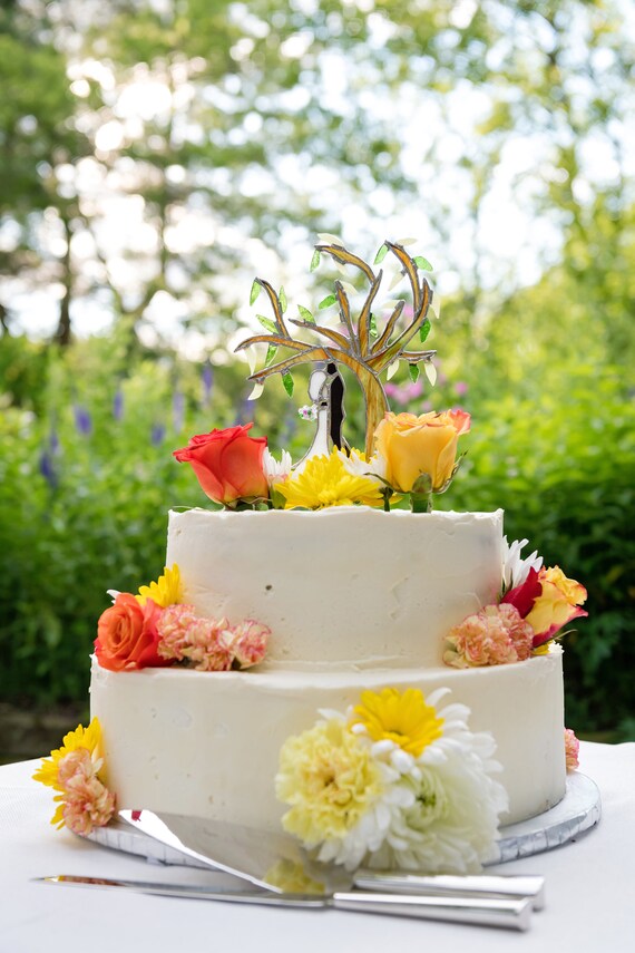 Wedding Cake Topper Stained Glass - Etsy