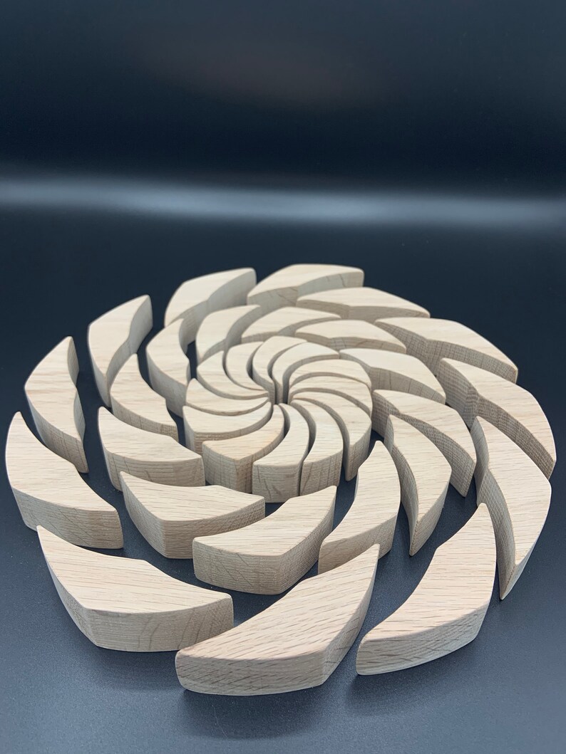 Wooden Spiral Blocks - Etsy