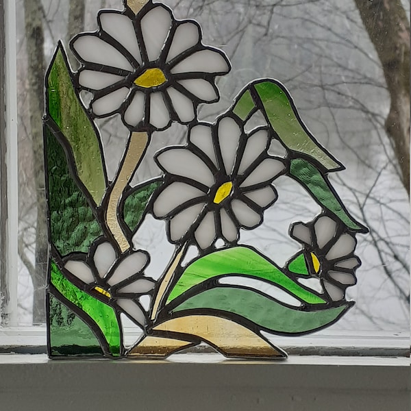 Stained Glass Daisy - Etsy