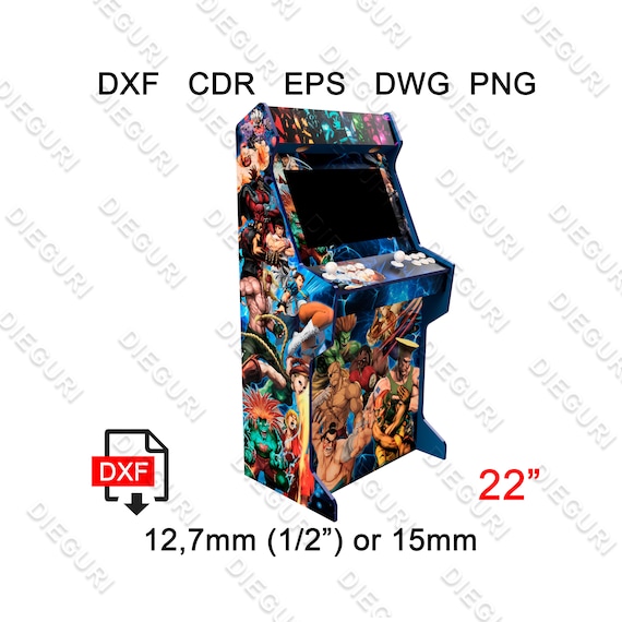 Arcade Bartop Machine Cabinet Cnc Router Dxf Plans - Etsy
