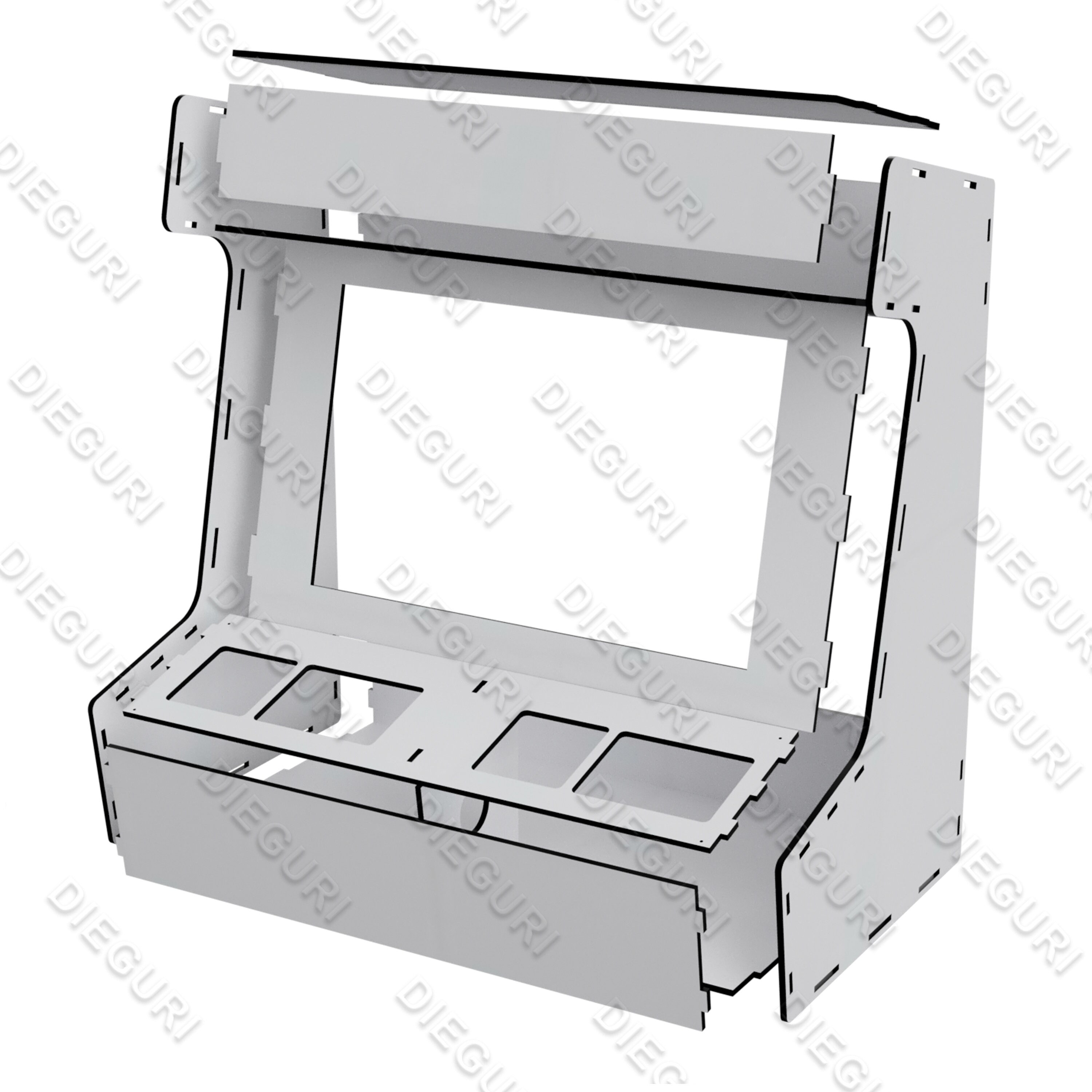 Arcade for CNC Laser DXF Download 6mm Laser Cut - Etsy