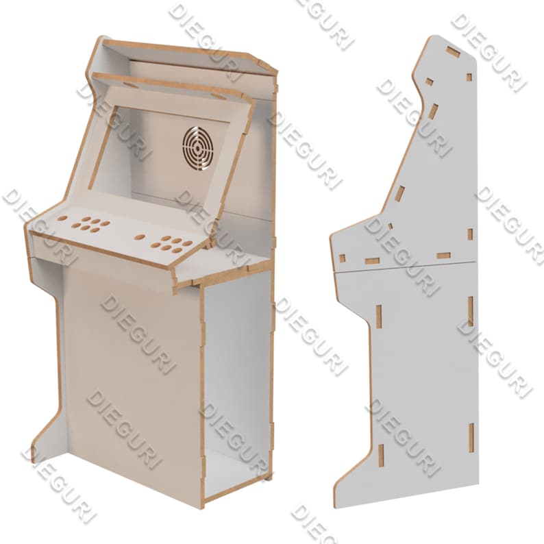 Arcade Bartop Machine Cabinet, Cnc Router, Dxf Plans - Etsy