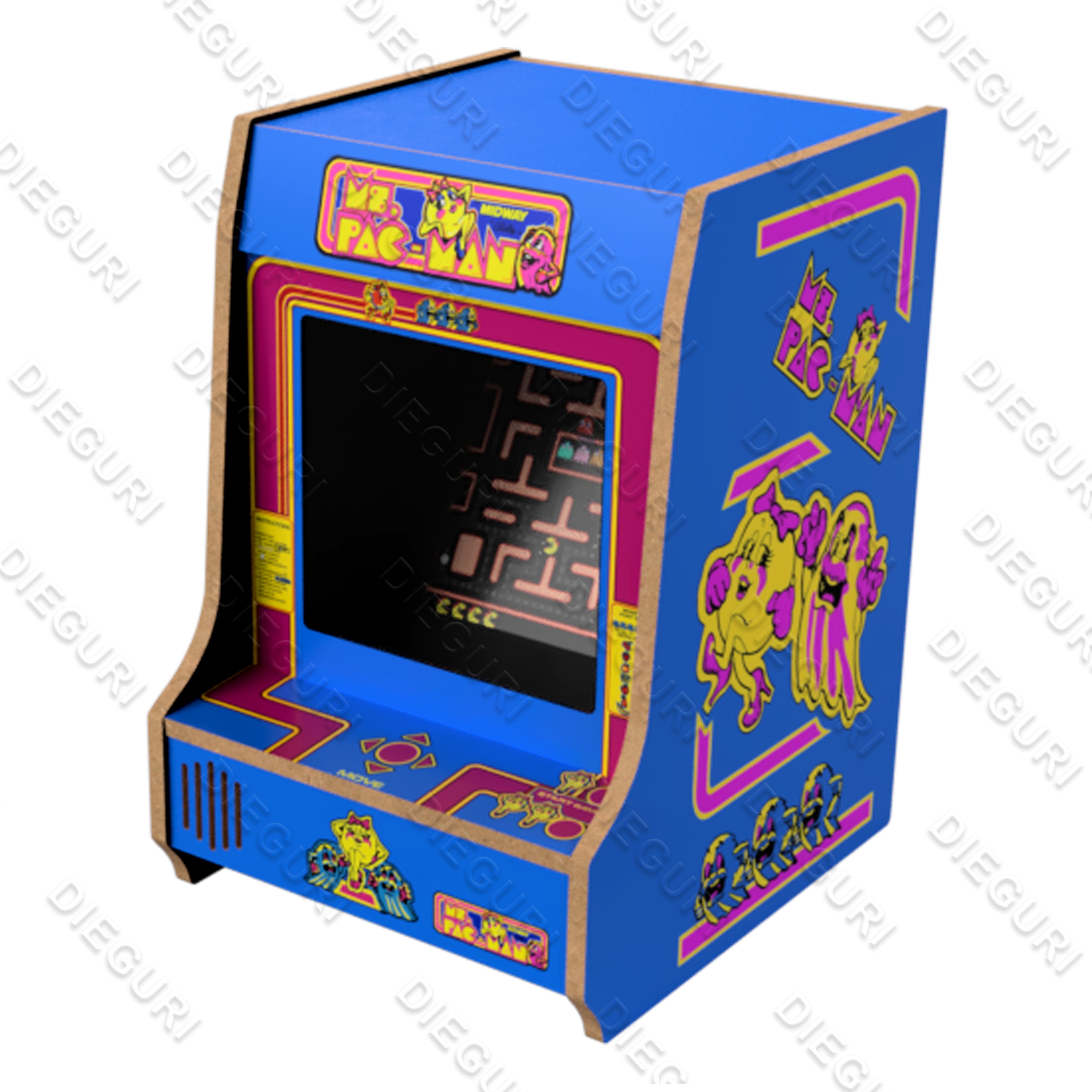 Arcade Bartop Mini DK - Pac Man, 12.7mm 15mm, CNC Router Plans DXF - Etsy