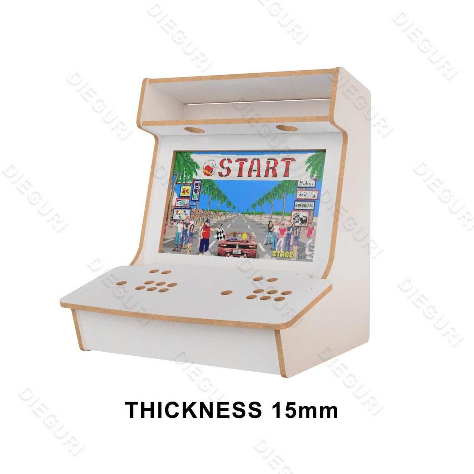 Arcade Bartop Machine Evo Cabinet, Cnc Router, Dxf Plans | 15mm, 16mm ...