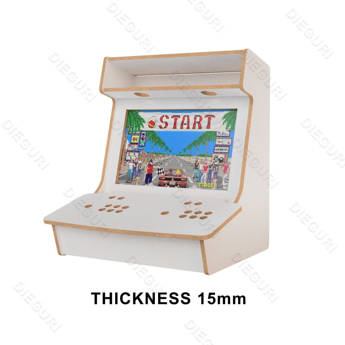 Arcade Bartop Machine Evo Cabinet, Cnc Router, Dxf Plans | 15mm, 16mm ...