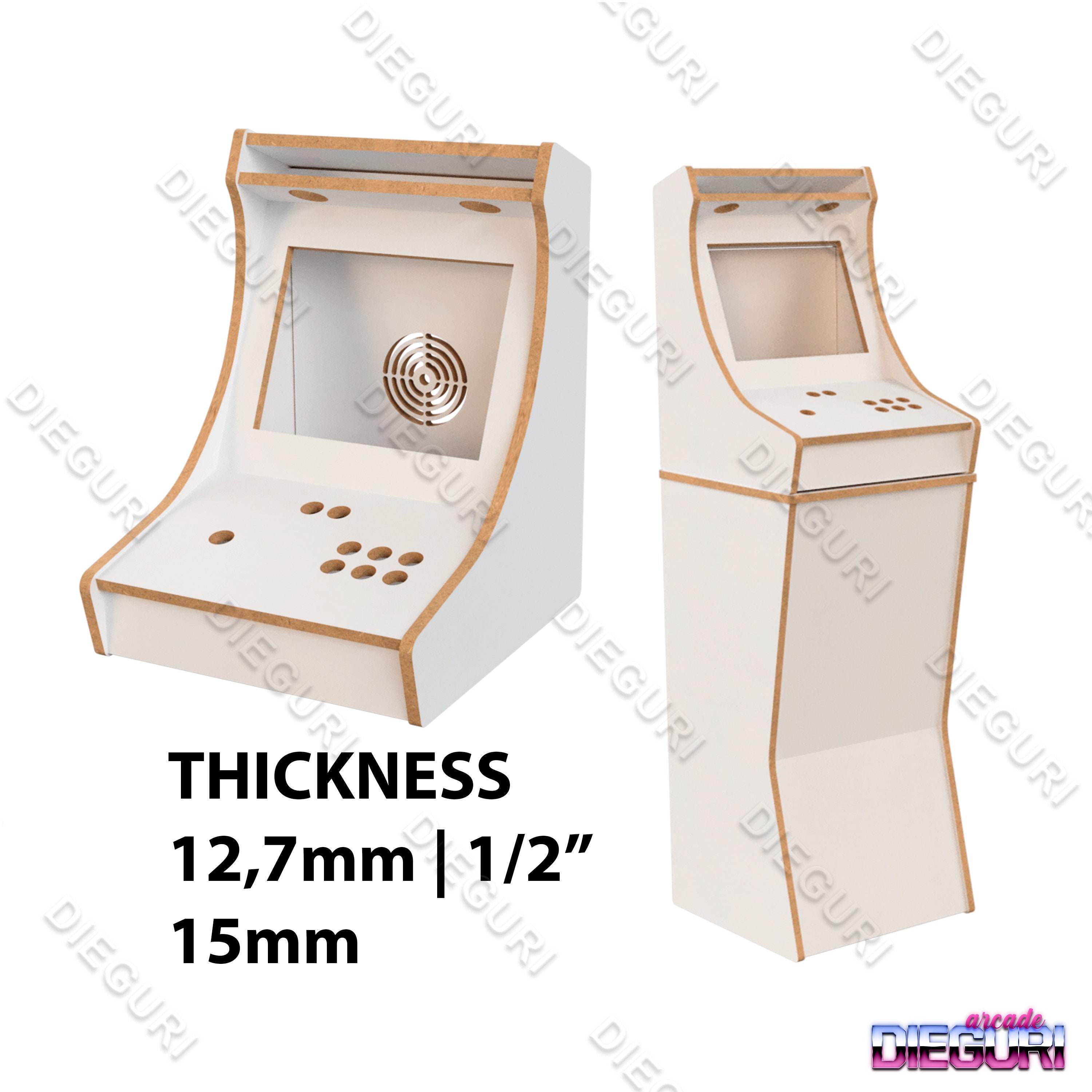 Arcade 1 Player, Bartop Machine Fliperama, Cnc Router, Dxf Plans - Etsy