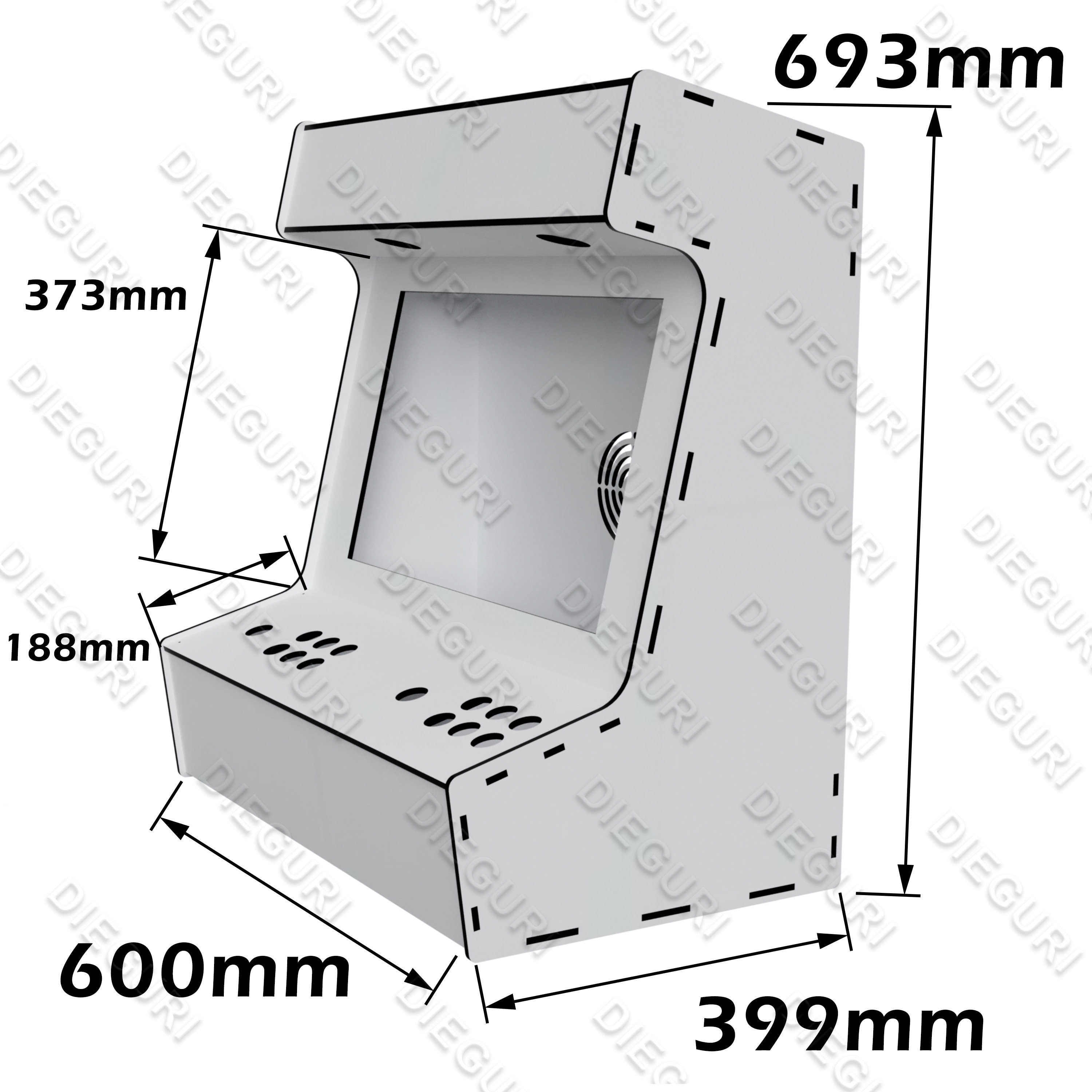 Arcade for CNC Laser DXF Download 6mm Laser Cut - Etsy