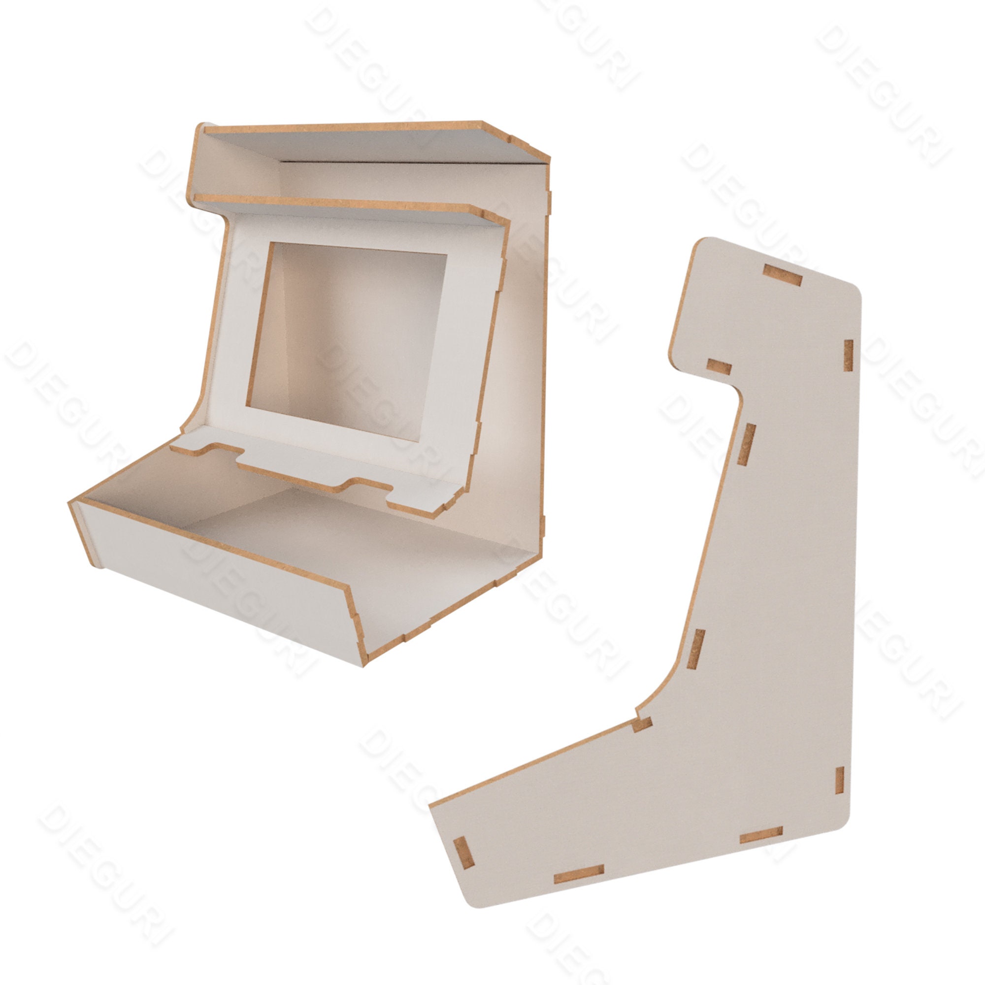 Arcade Bartop Machine Evo Cabinet, 1/2", Cnc Router, Dxf Plans - Etsy