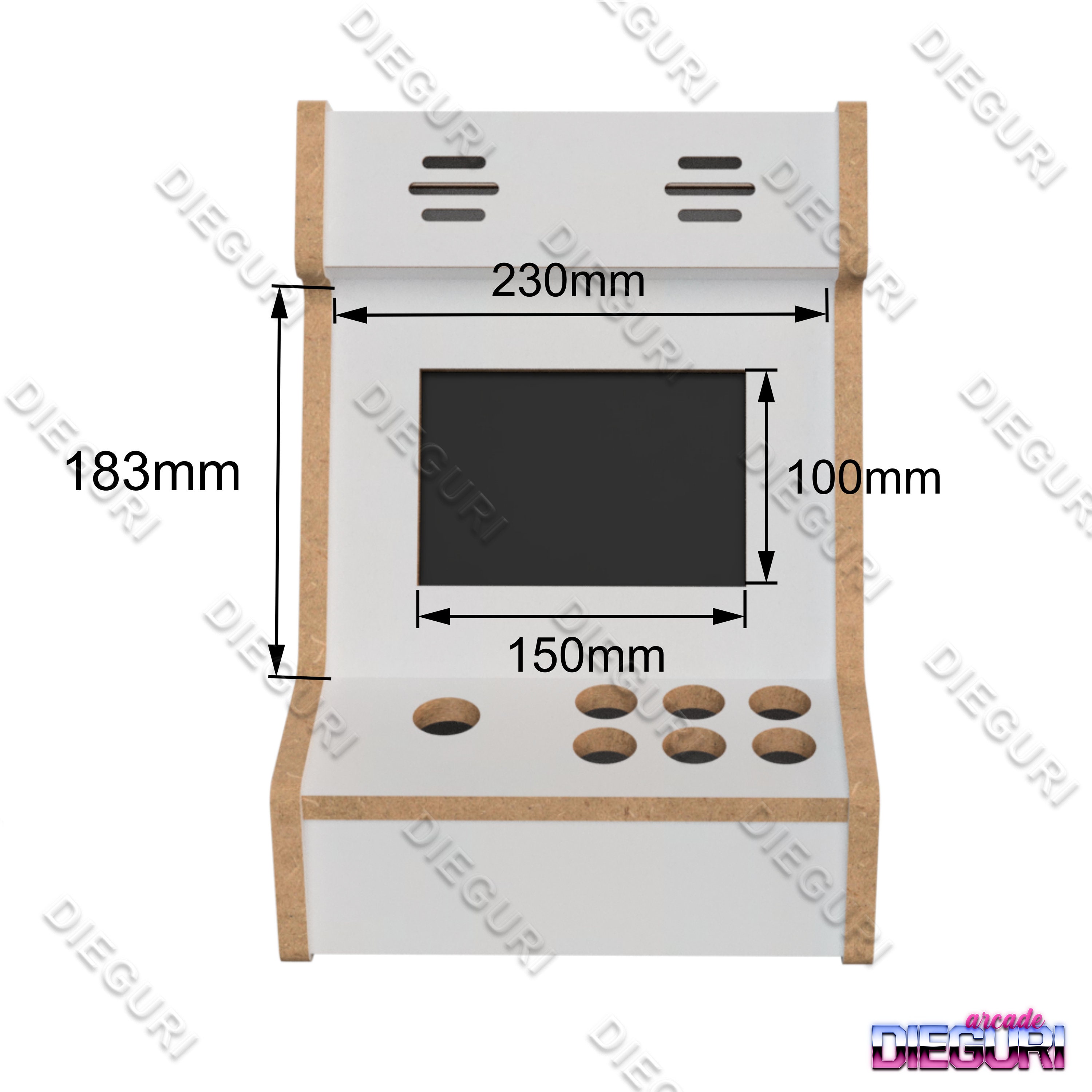 Mini Arcade Bartop Machine Cabinet, Cnc Router, Dxf Plans + Arte MK - Etsy