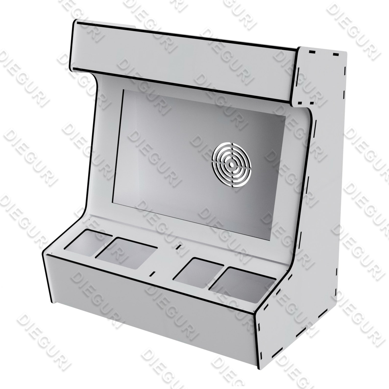 Arcade for CNC Laser DXF Download 6mm Laser Cut - Etsy