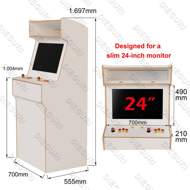 Arcade "nexus" Fliperama - DXF Plans 15mm 3/4" CNC Router Diy - Etsy