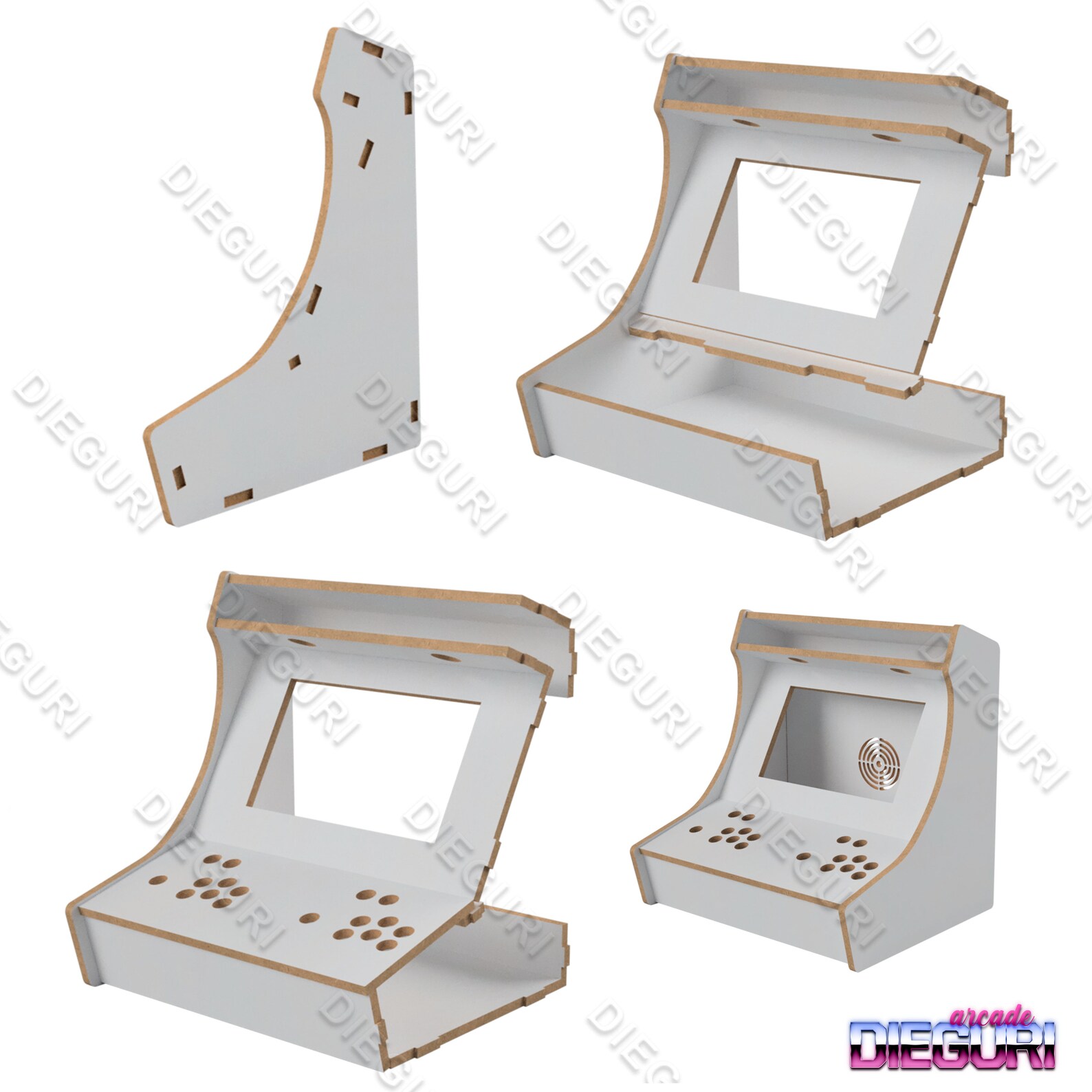Arcade Bartop "go", DXF Plans for CNC Router, Arcade Machine CNC Cut - Etsy