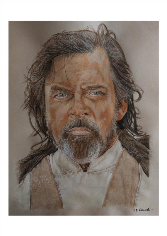 Luke Skywalker Face Drawing