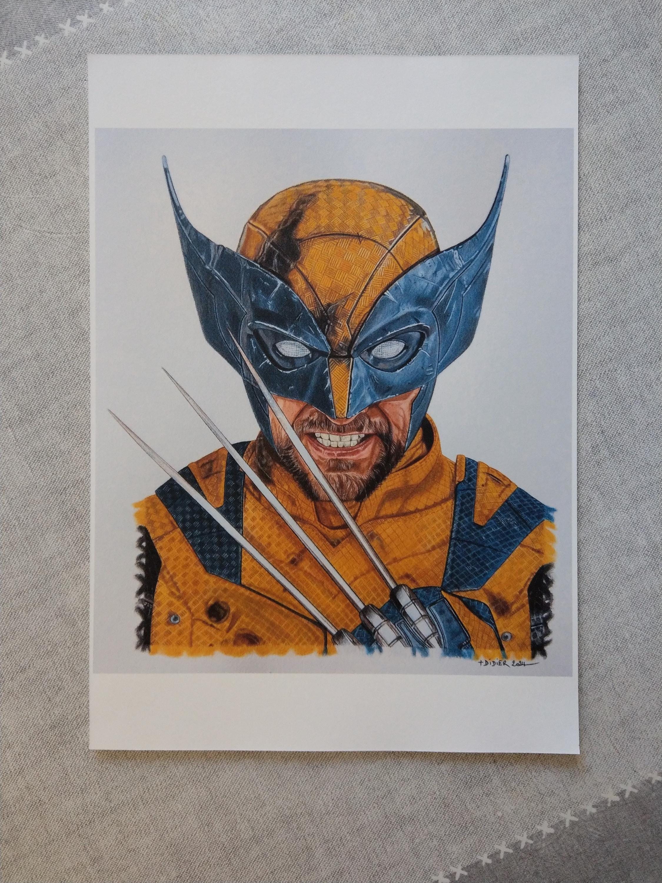 Wolverine -hugh Jackman-, Drawing (print) - Etsy