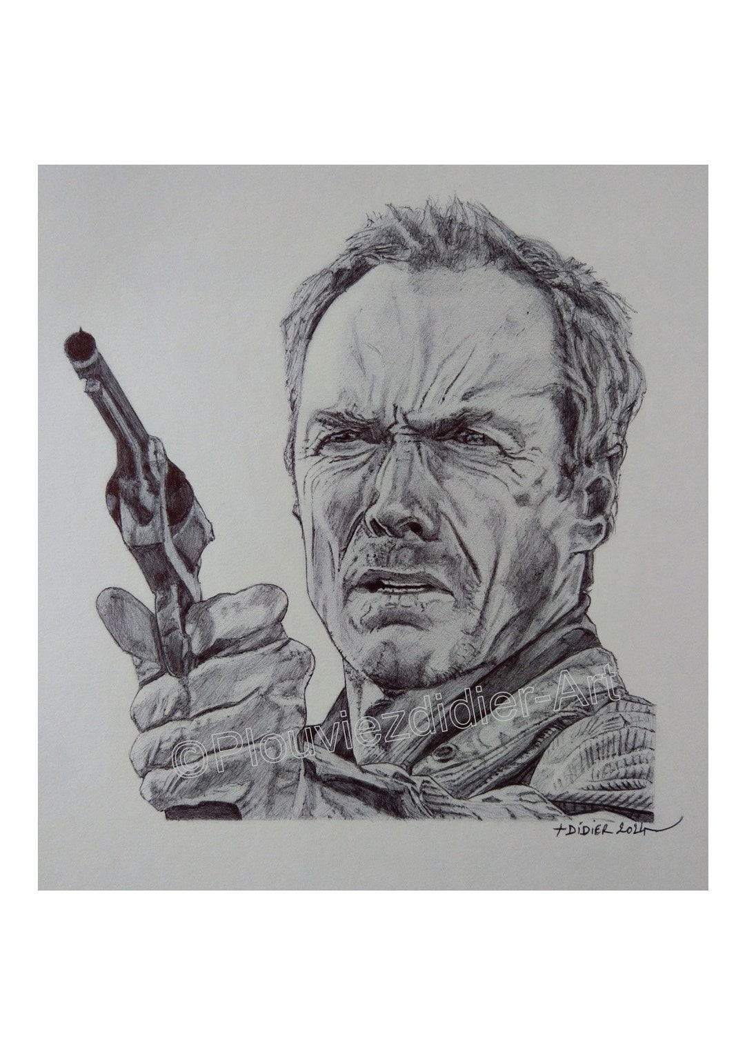 Clint Eastwood (william Munny) -unforgiven-, Drawing (print) - Etsy