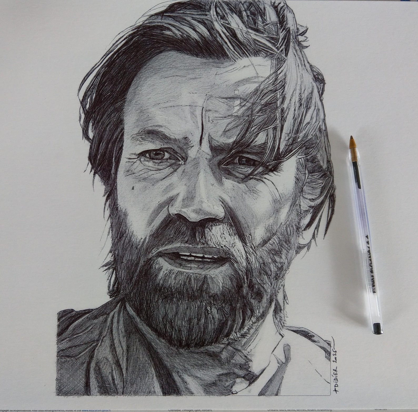 Obi-wan Kenobi - Ewan Mcgregor, Drawing (print) - Etsy
